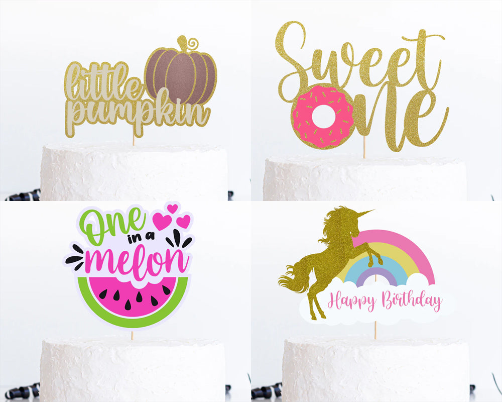 26 Cake Topper SVG Bundle {Unlimited Commercial License Included} – SVG ...